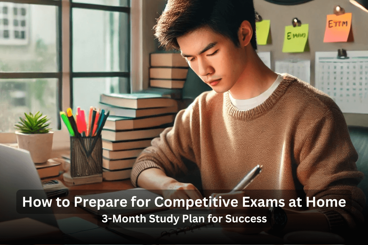 How To Prepare For Competitive Exams At Home: 3-Month Plan - (2025)