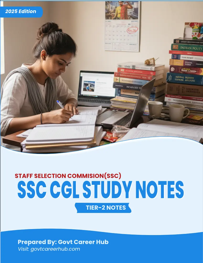 SSC CGL Study Notes 2025 Tier-2 PDF : All Subject Covered